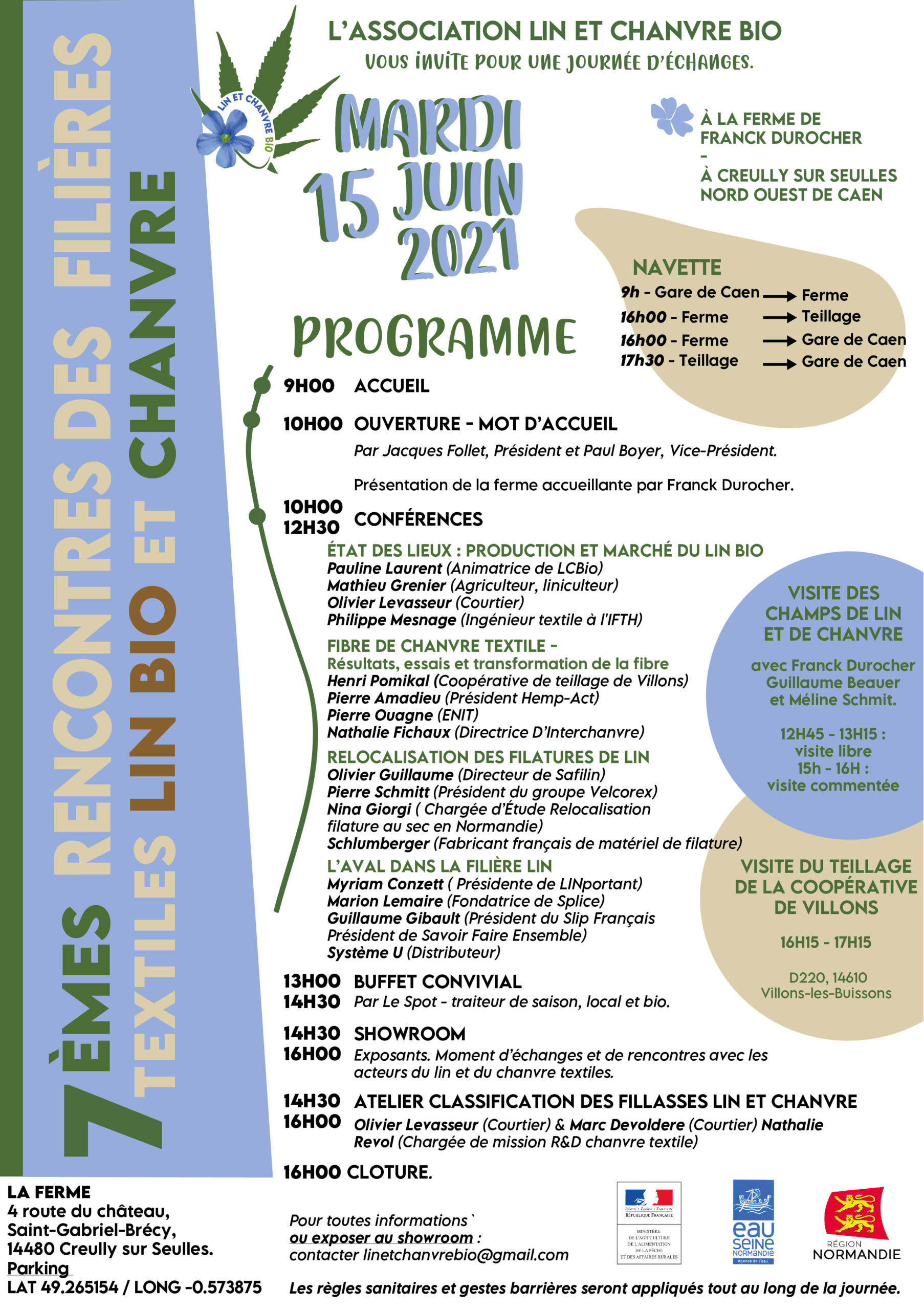 7e Rencontres Interprofessionnelles | Lin et Chanvre bio